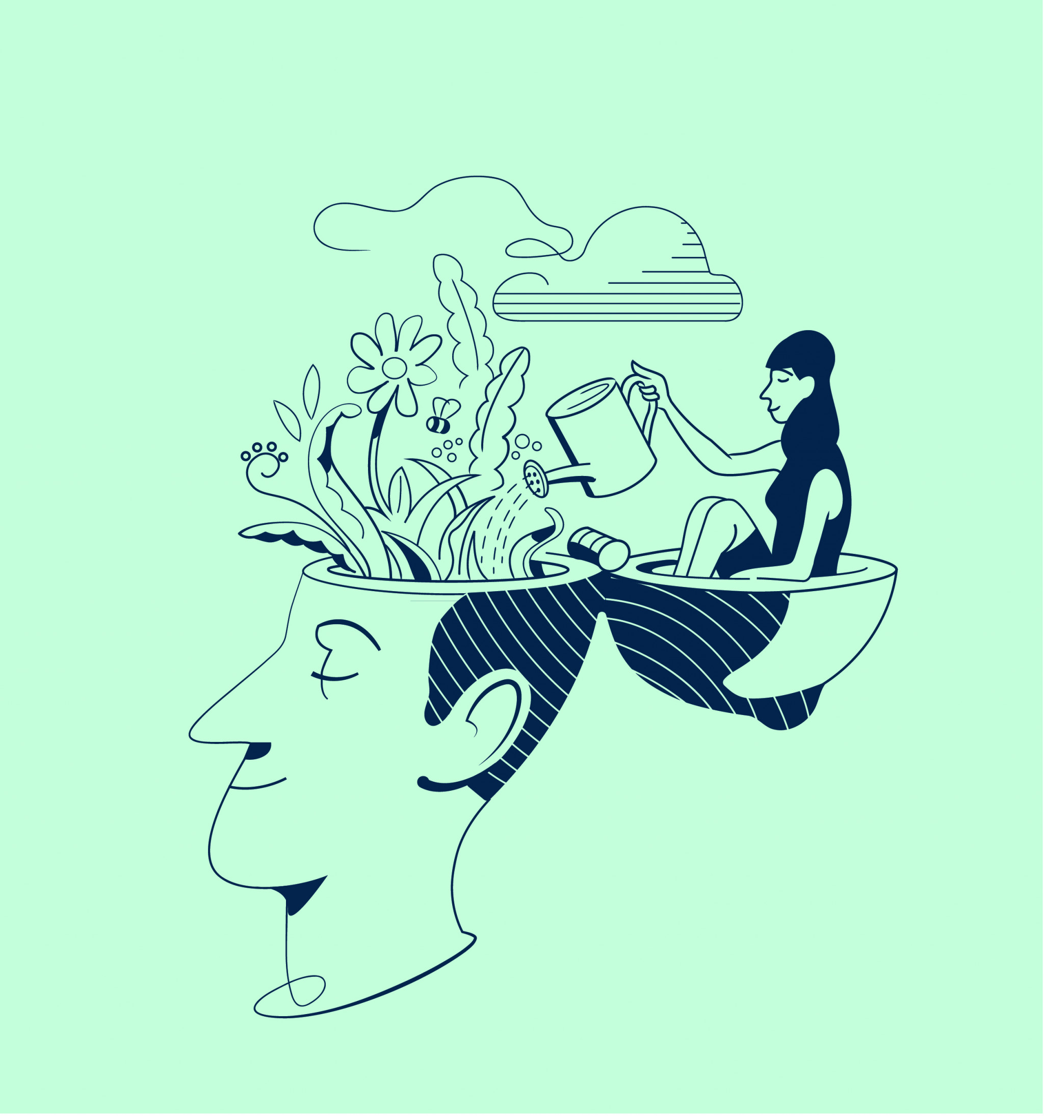 Robert Ball creates a series of humanising illustrations for Techspace ...